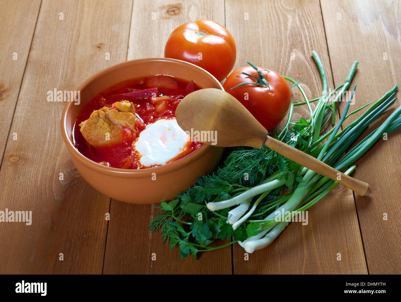 red-beet soup (borscht Stock Photo - Alamy