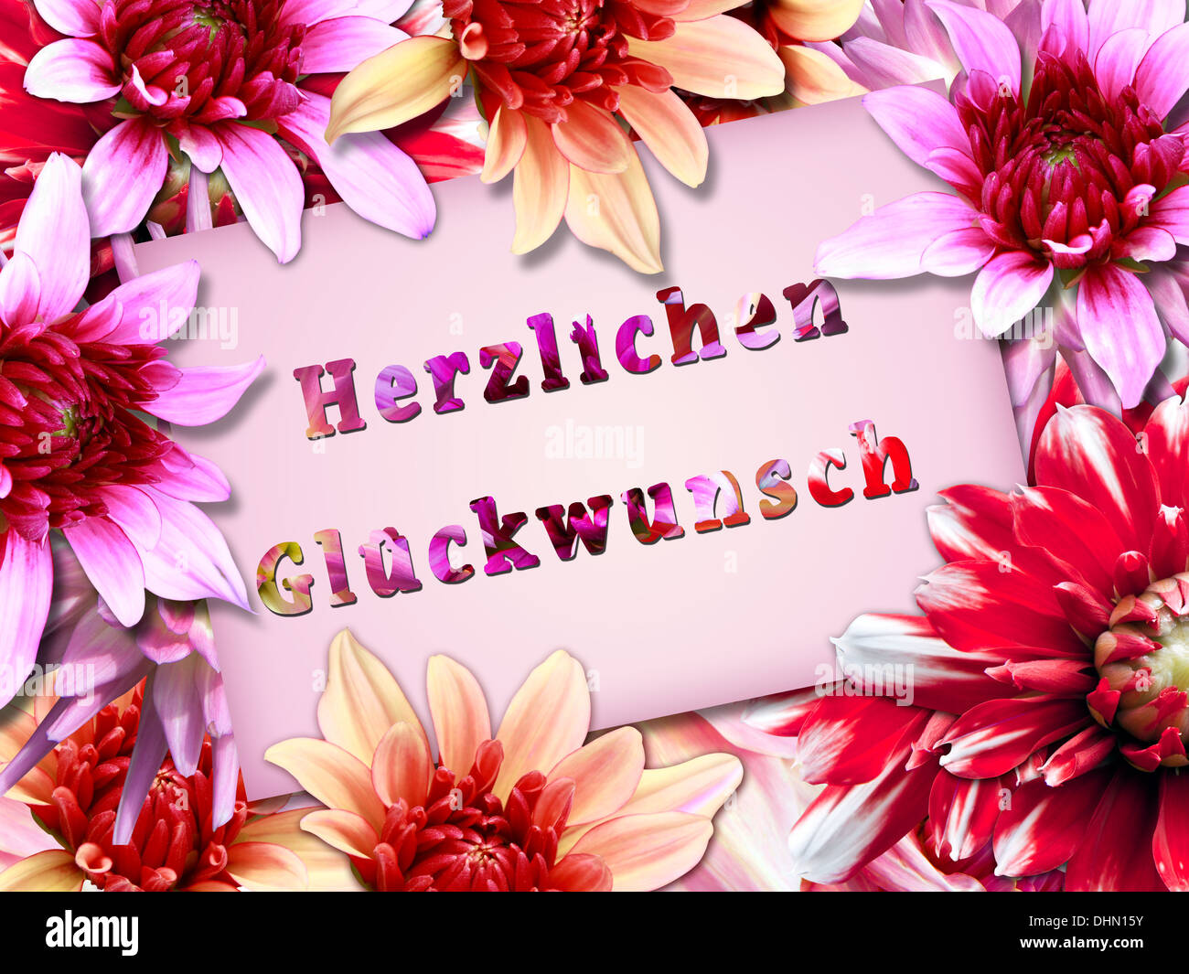 Glueckwunsch congratulations hi-res stock photography and images - Alamy