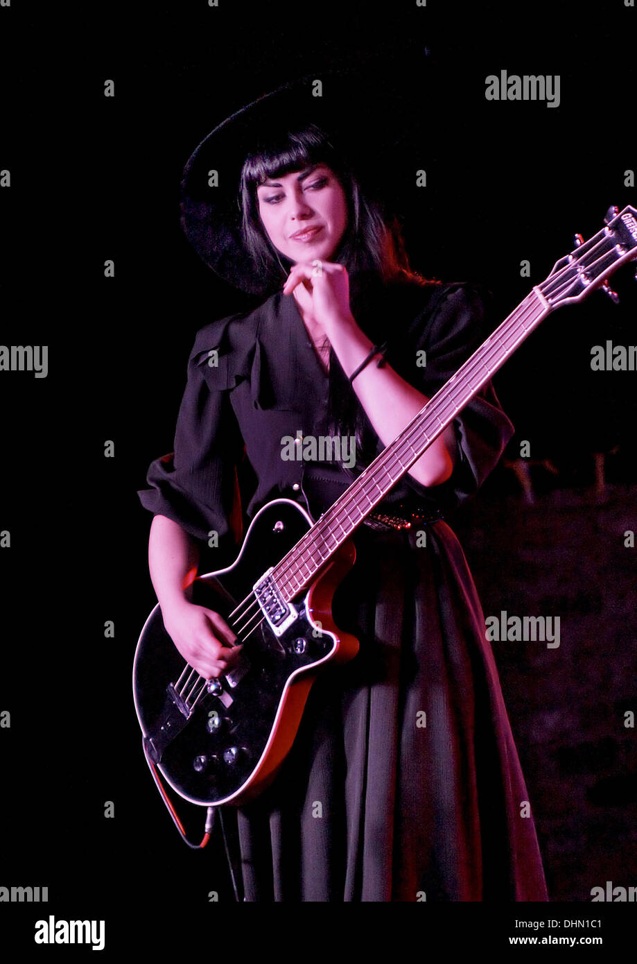 Ruby Rogers of The Black Belles performing at Liverpool Erics Liverpool ...