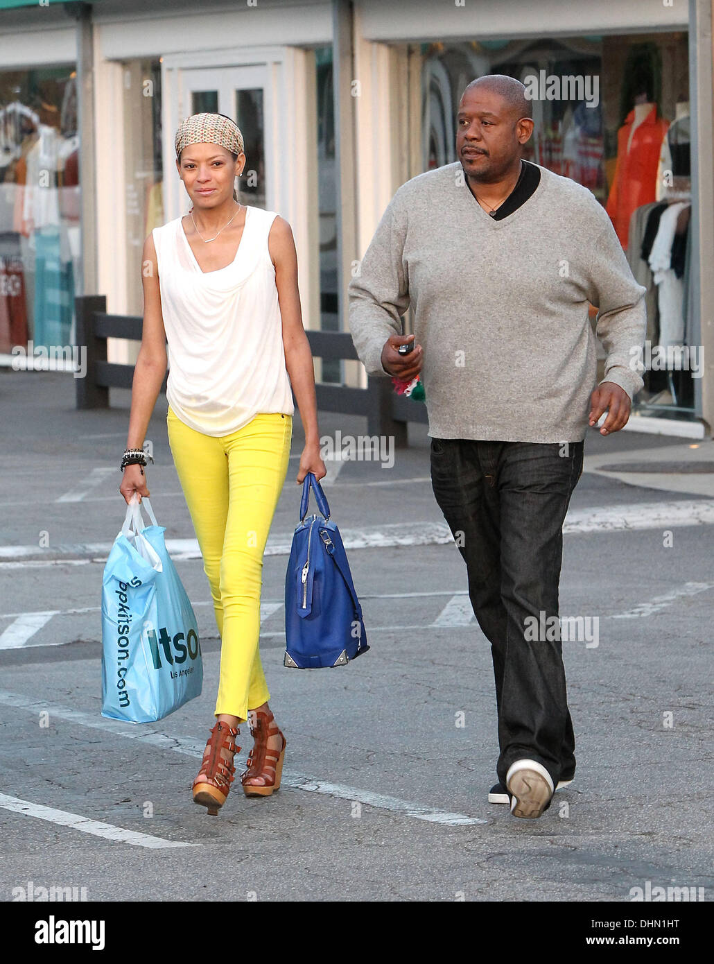 Forest Whitaker and wife Keisha Nash at Malibu Lumber Yard Shopping ...