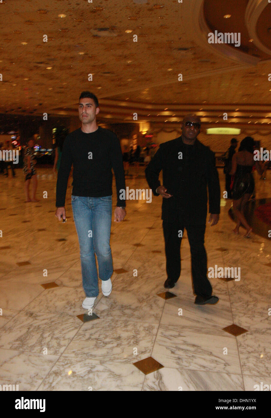 Adam Sabbagh leaves the MGM Grand Garden Arena after attending the ...