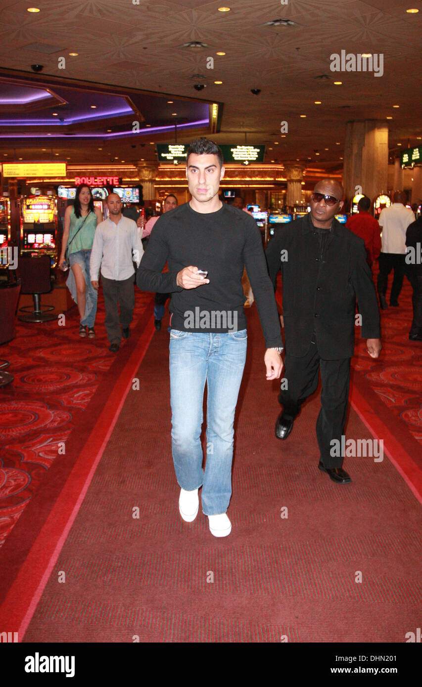Adam Sabbagh leaves the MGM Grand Garden Arena after attending the ...