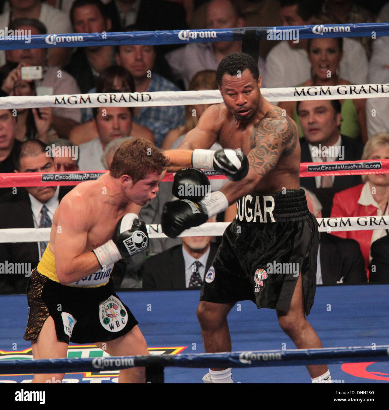 WBC super welterweight title fight - Saul 'Canelo' Alvarez v 'Sugar ...