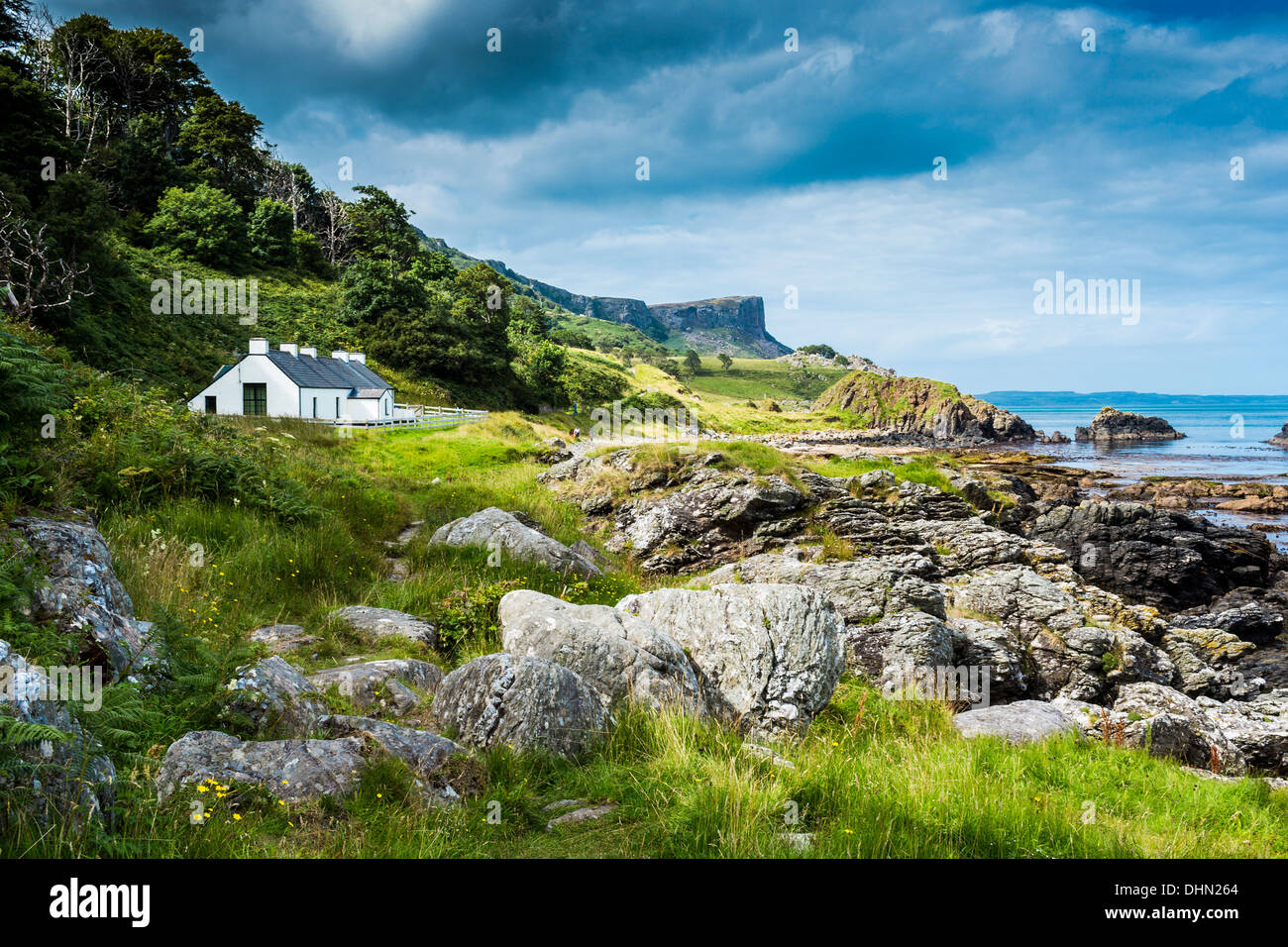 Cottage at Murlough Bay North Antrim Northern Ireland Stock Photo ...