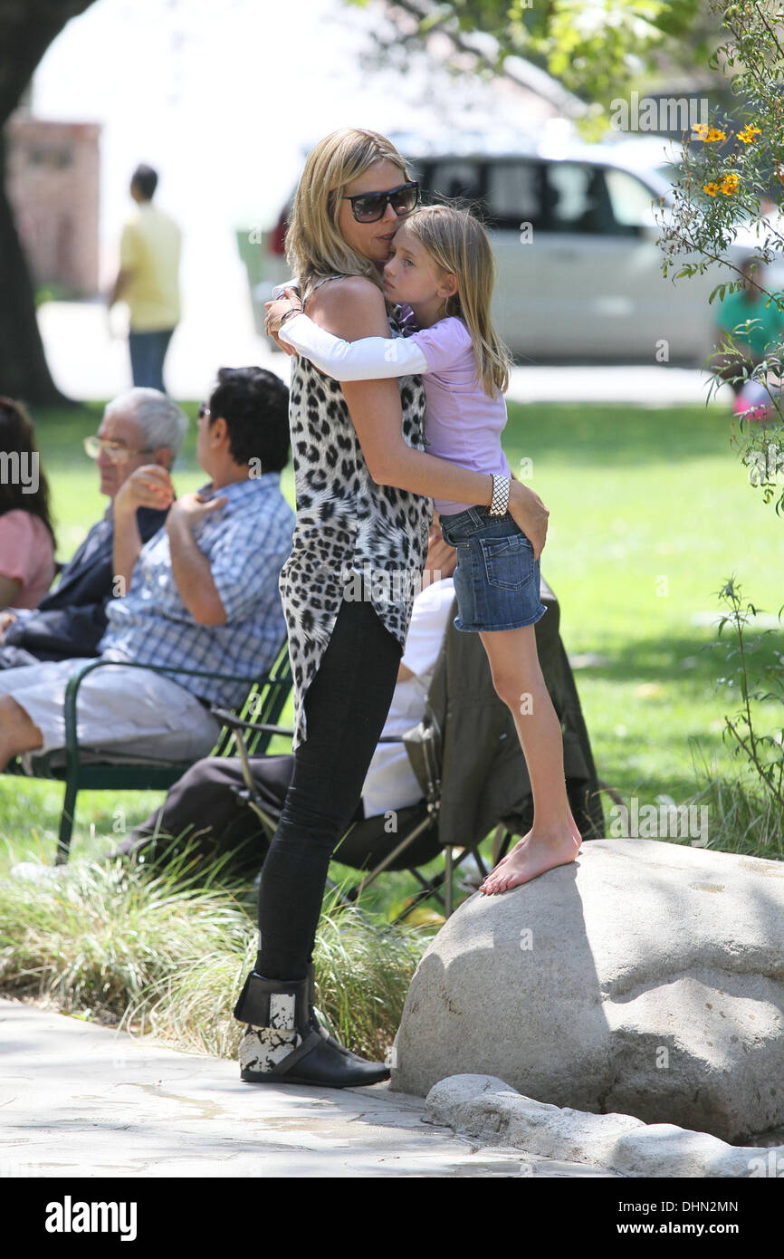 Heidi Klum and Leni Samuel share a tender mother and daughter moment by ...