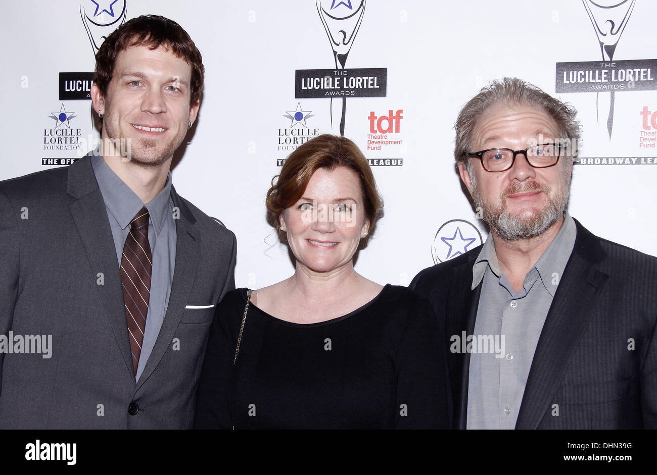 Russell Harvard, Mare Winningham and Jeff Perry The 2012 Lucille Lortel ...