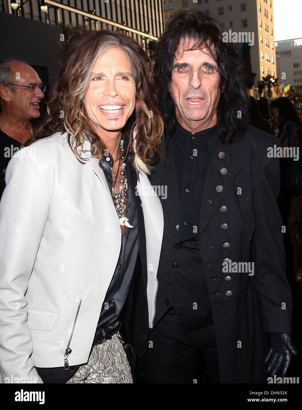 Steven Tyler, Alice Cooper 'Dark Shadows' premiere at Grauman's Chinese ...