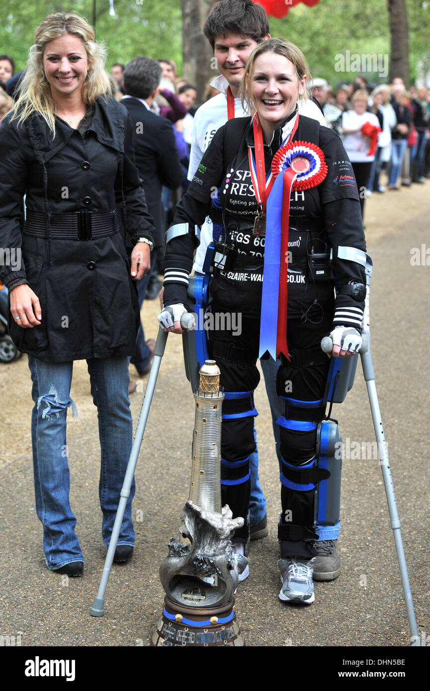 Claire Lomas, Holly Branson Former horse rider Claire Lomas finishes ...