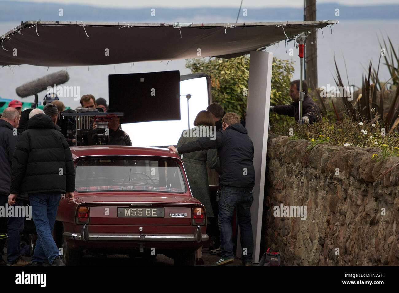 Nicole Kidman on the set of The Railway Man in Cockenzie. The film ...