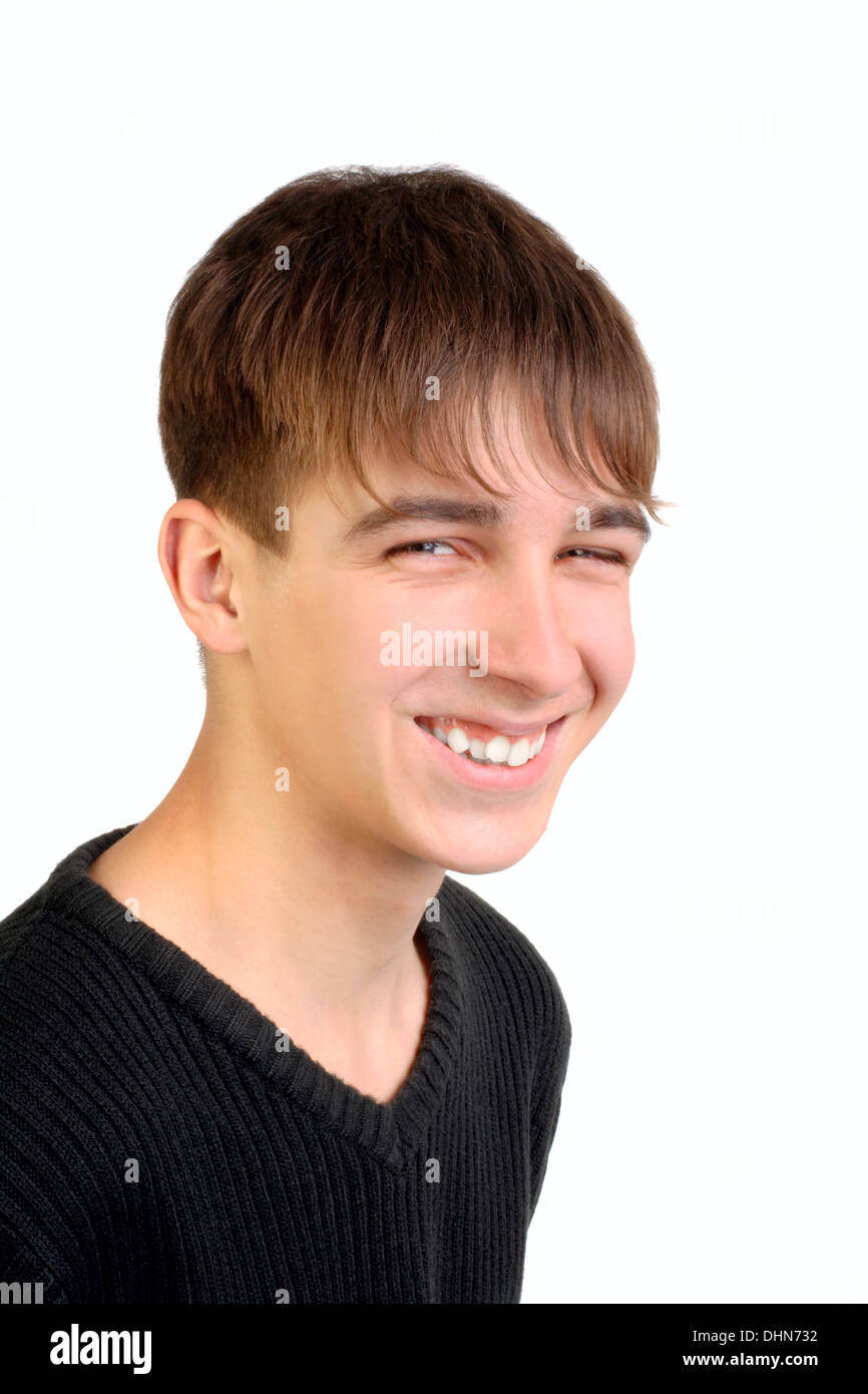 Teenager face portrait smiling hi-res stock photography and images - Alamy