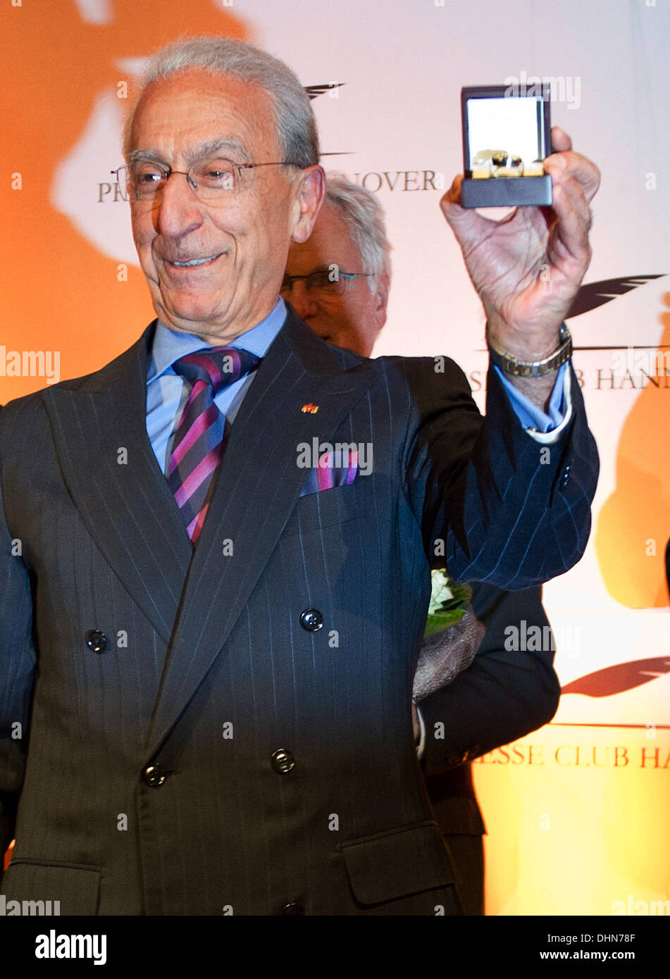 Hanover, Germany. 12th Nov, 2013. Brain surgeon Madjid Samii presents ...