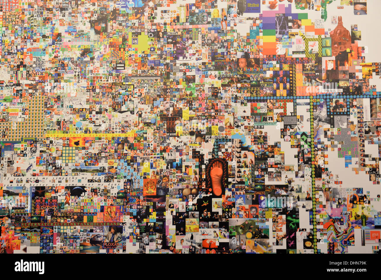 Oldenburg, Germany. 13th Nov, 2013. A section of the artwork ...