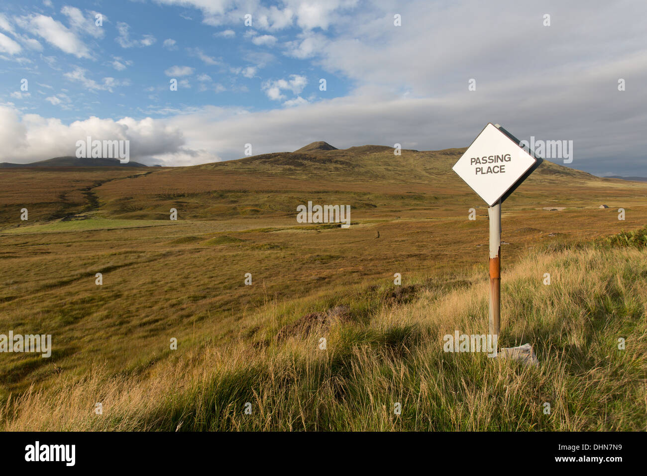 Single track road with passing place hi-res stock photography and ...