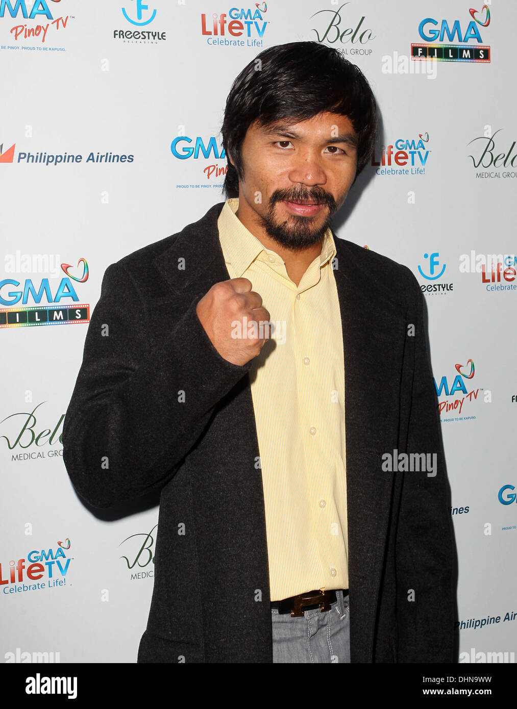 Manny Pacquiao attending a screening of Freestyle Releasing's "The Road ...