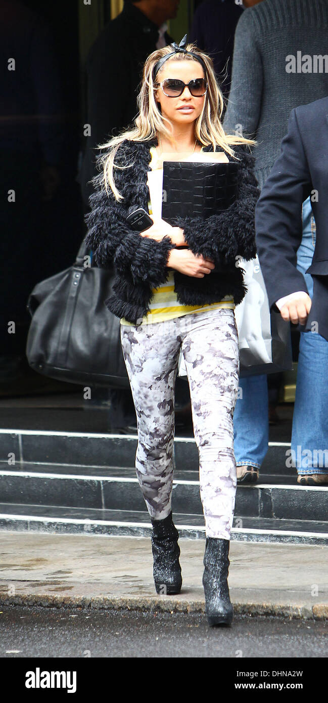 Katie Price outside The Dorchester hotel London, England - 10.05.12 ...