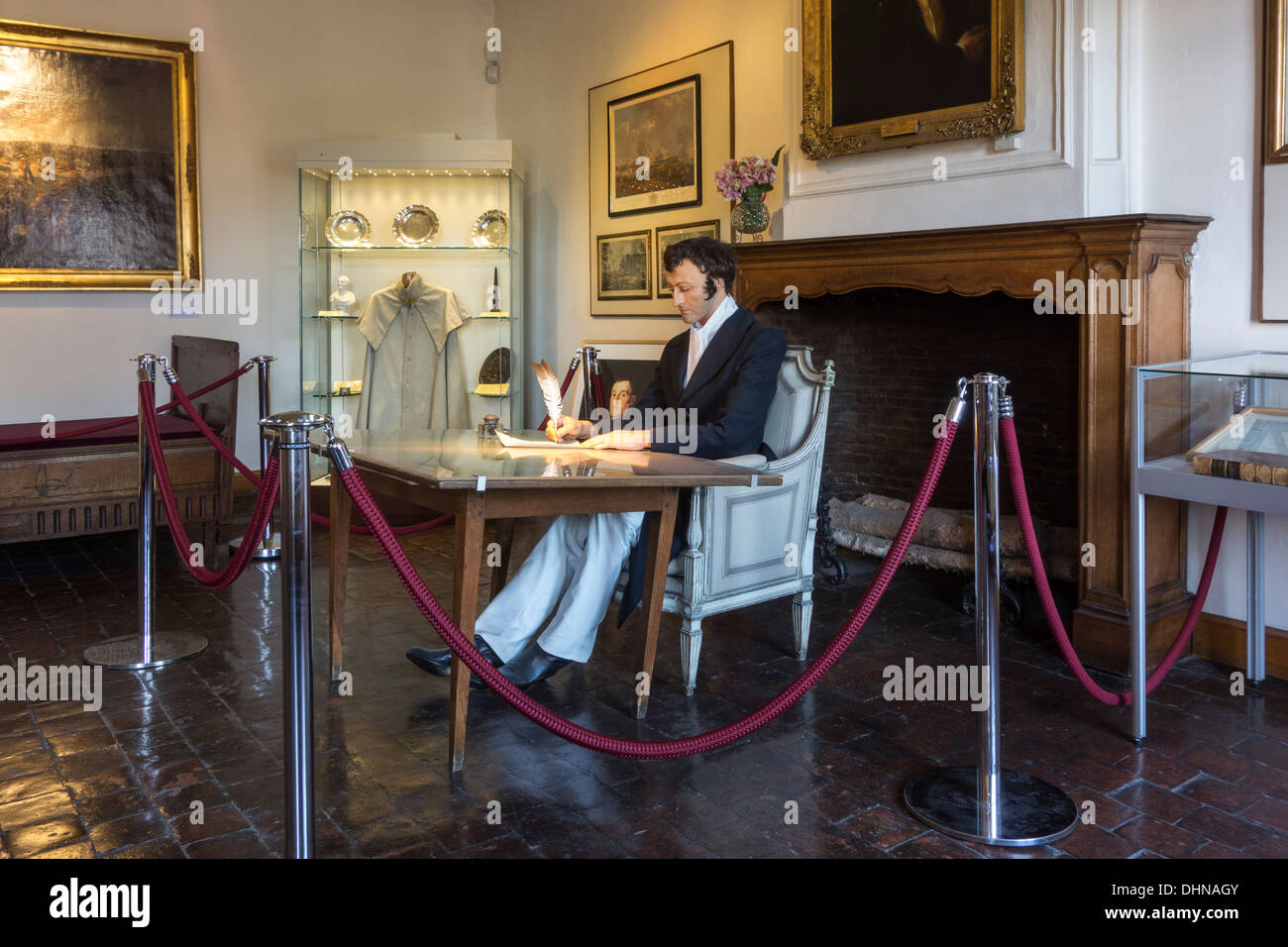 Arthur Wellesley, commander of allied armies in his headquarters during ...
