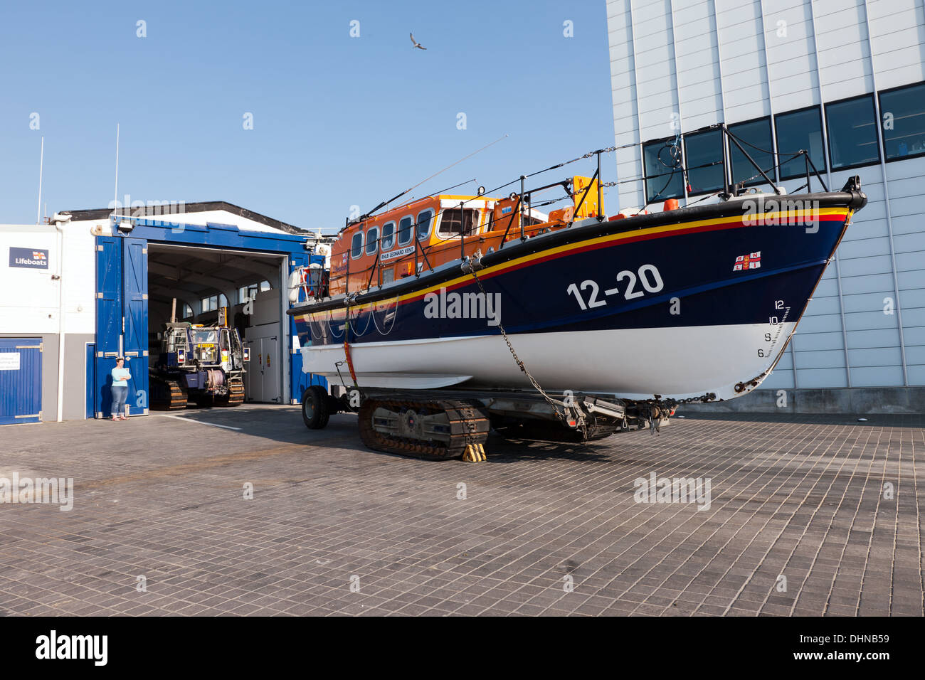 View of Margate LIfeboat Station. showing its Mersey class lifeboat on ...