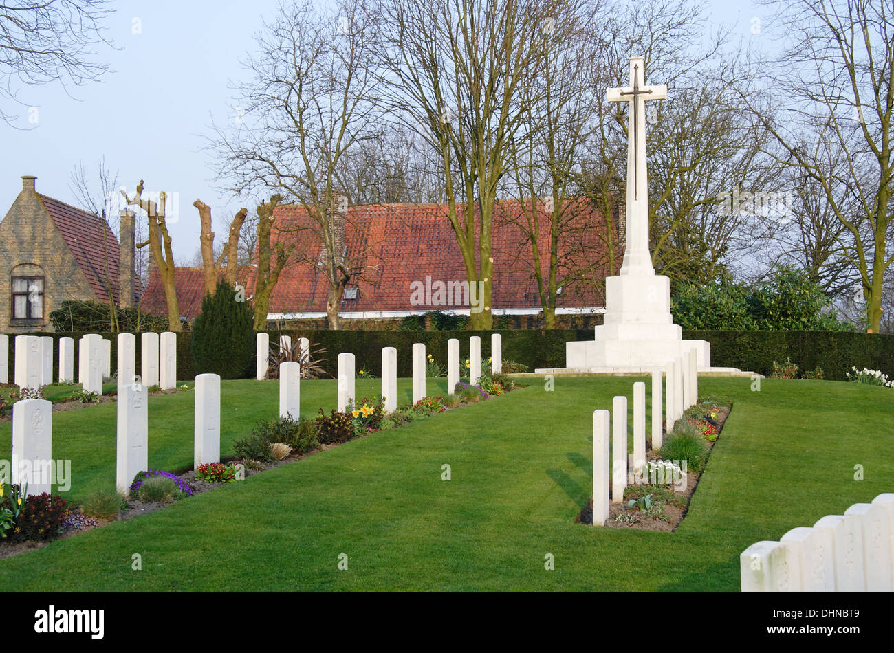Ramparts World War One Commonwealth War Cemetery in Ypres, Belgium ...