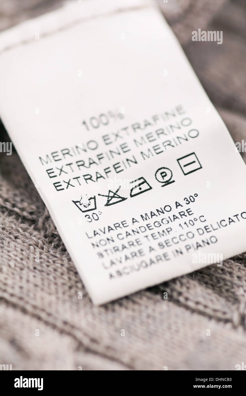 Fabric care symbols hi-res stock photography and images - Alamy