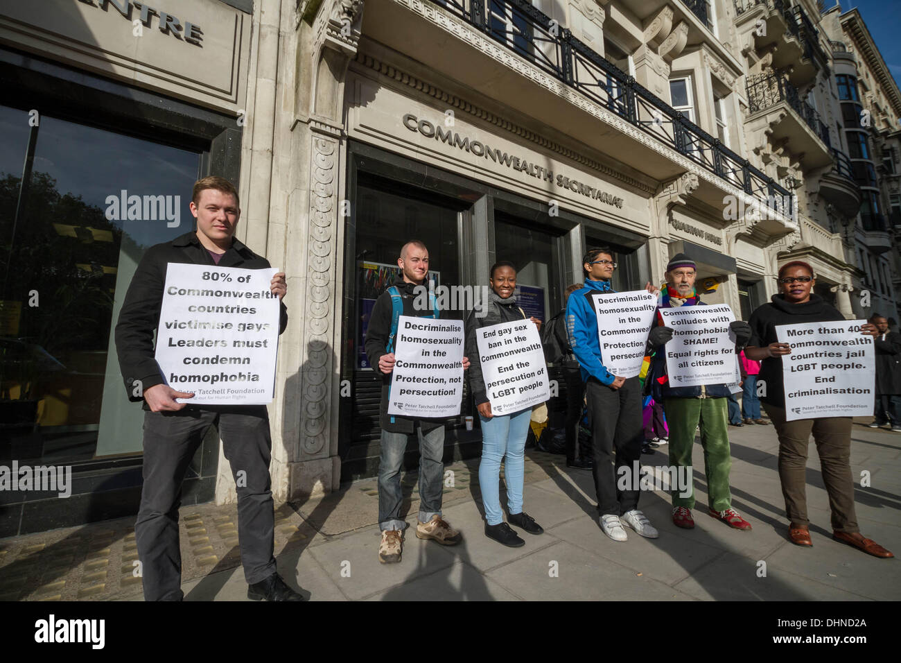London, UK. 13th November 2013. LGBTI equality protest and rally at ...