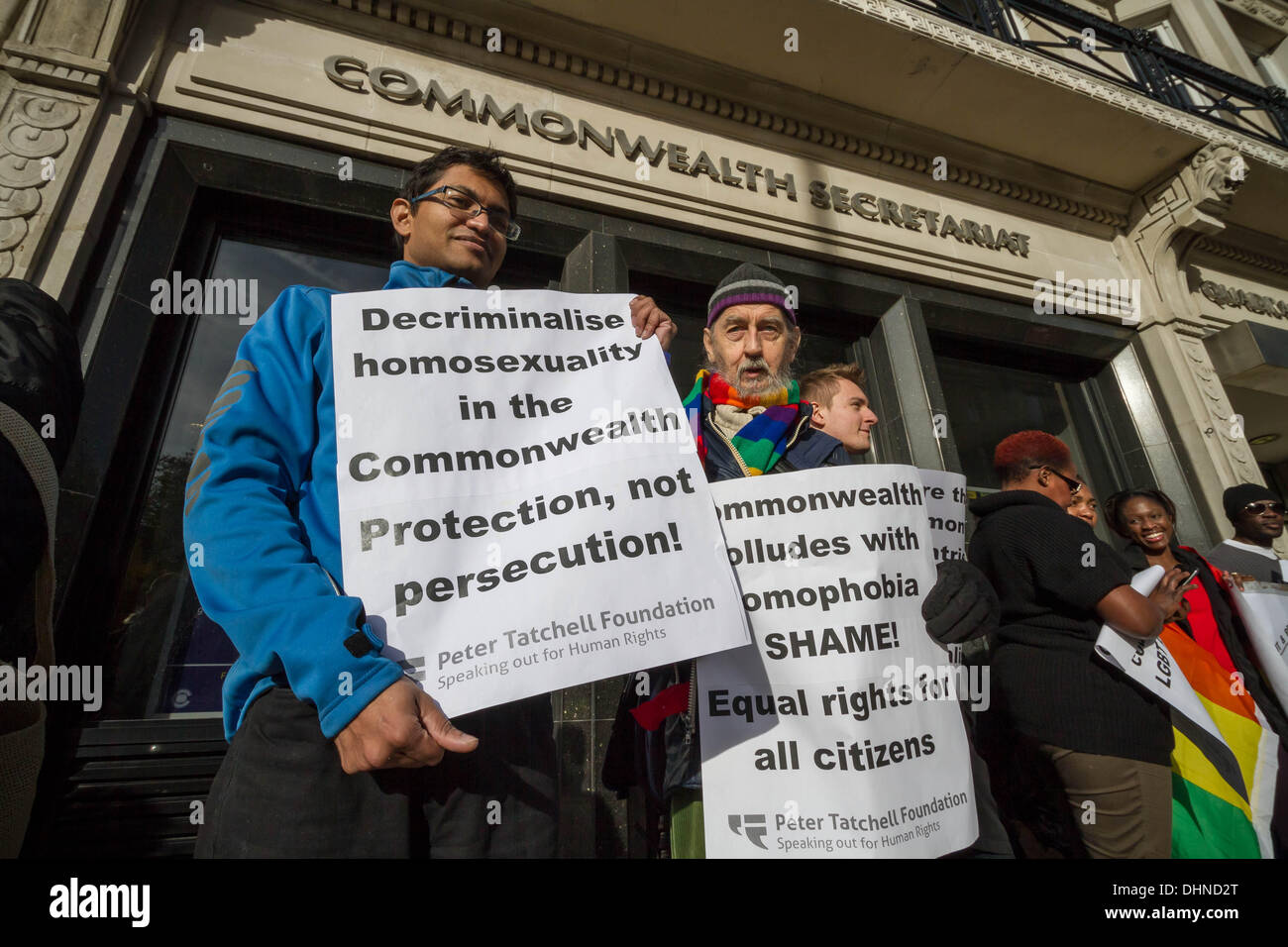 London, UK. 13th November 2013. LGBTI equality protest and rally at ...