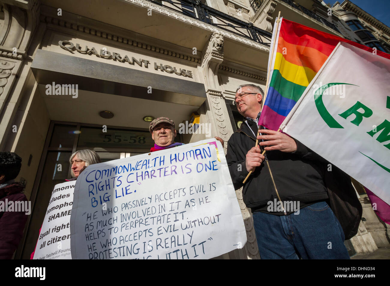 London, UK. 13th November 2013. LGBTI equality protest and rally at ...