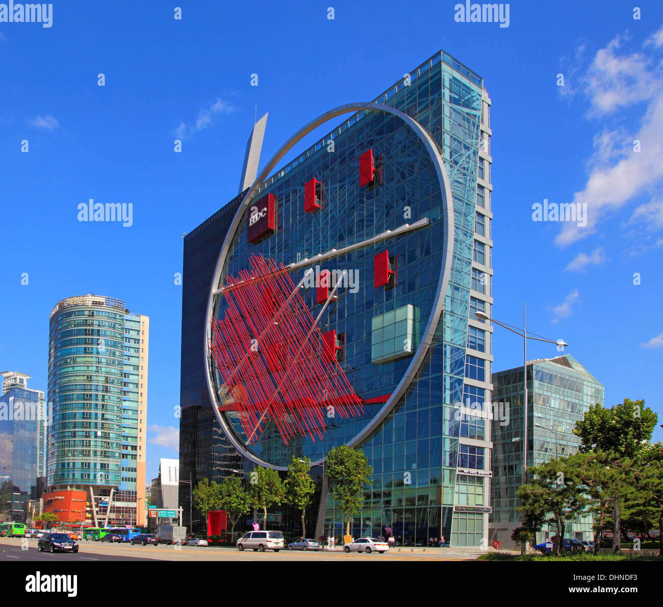 South Korea, Seoul, Gangnam, Tangent Building Stock Photo - Alamy
