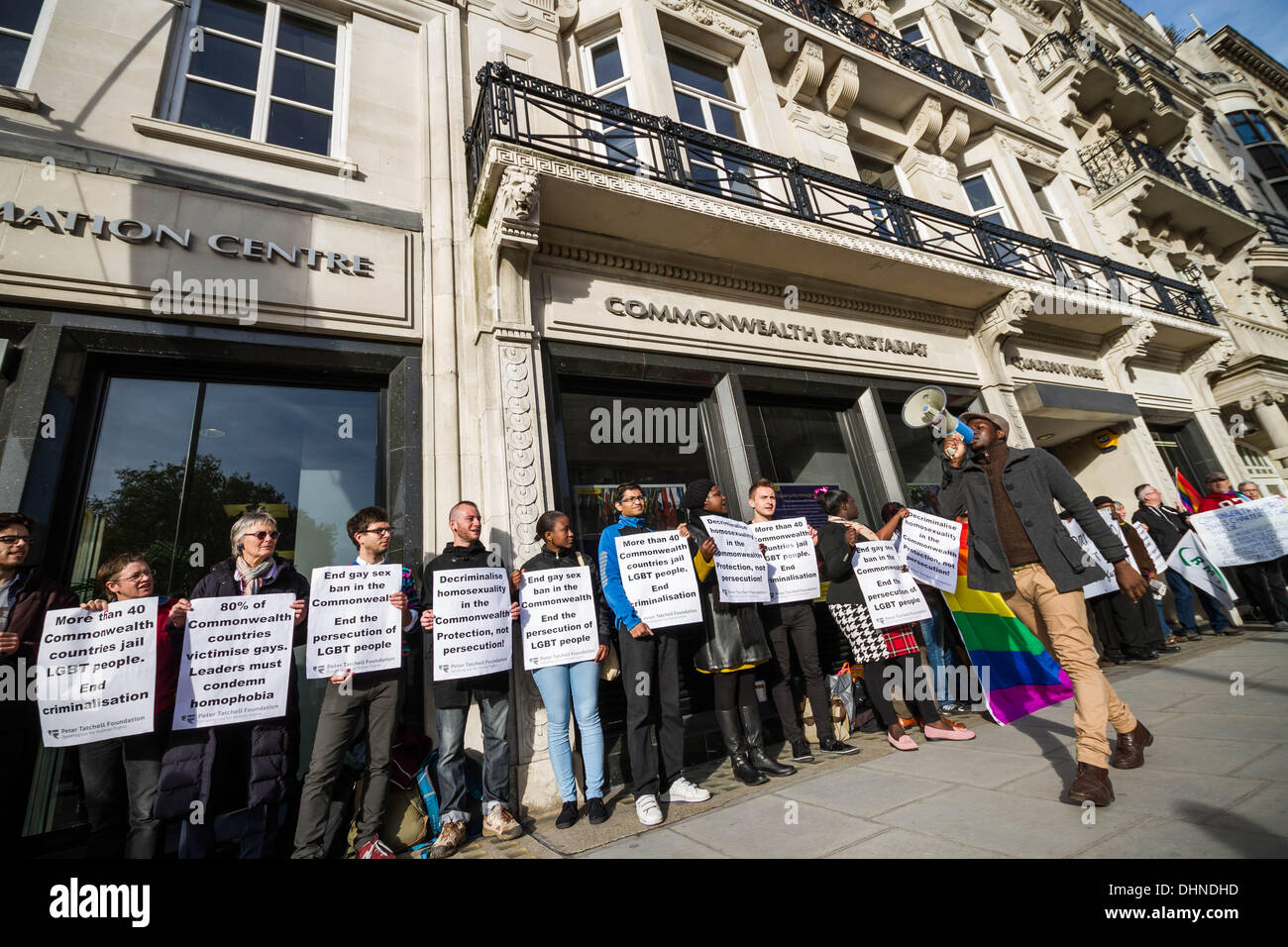 London, UK. 13th November 2013. LGBTI equality protest and rally at ...