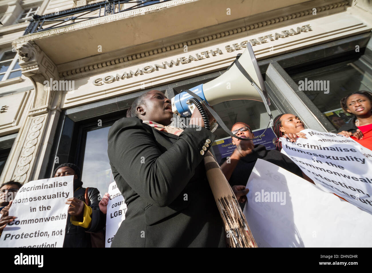 London, UK. 13th November 2013. LGBTI equality protest and rally at ...