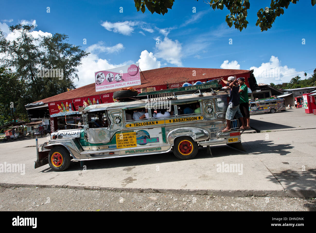 A loaded jeepney passes through northern Leyte Stock Photo - Alamy