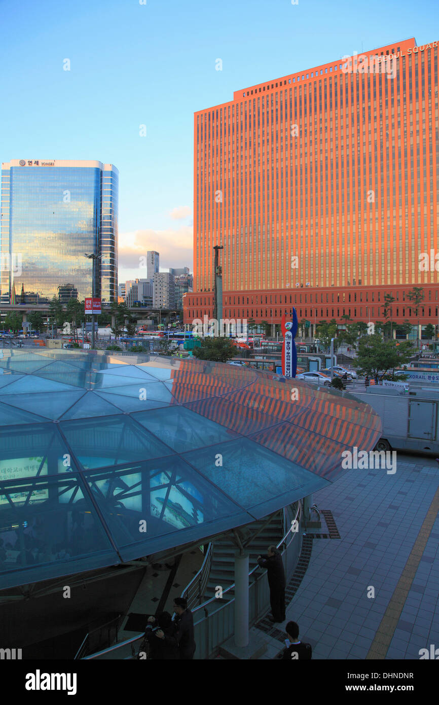 South Korea, Seoul, Seoul Square, modern architecture Stock Photo - Alamy