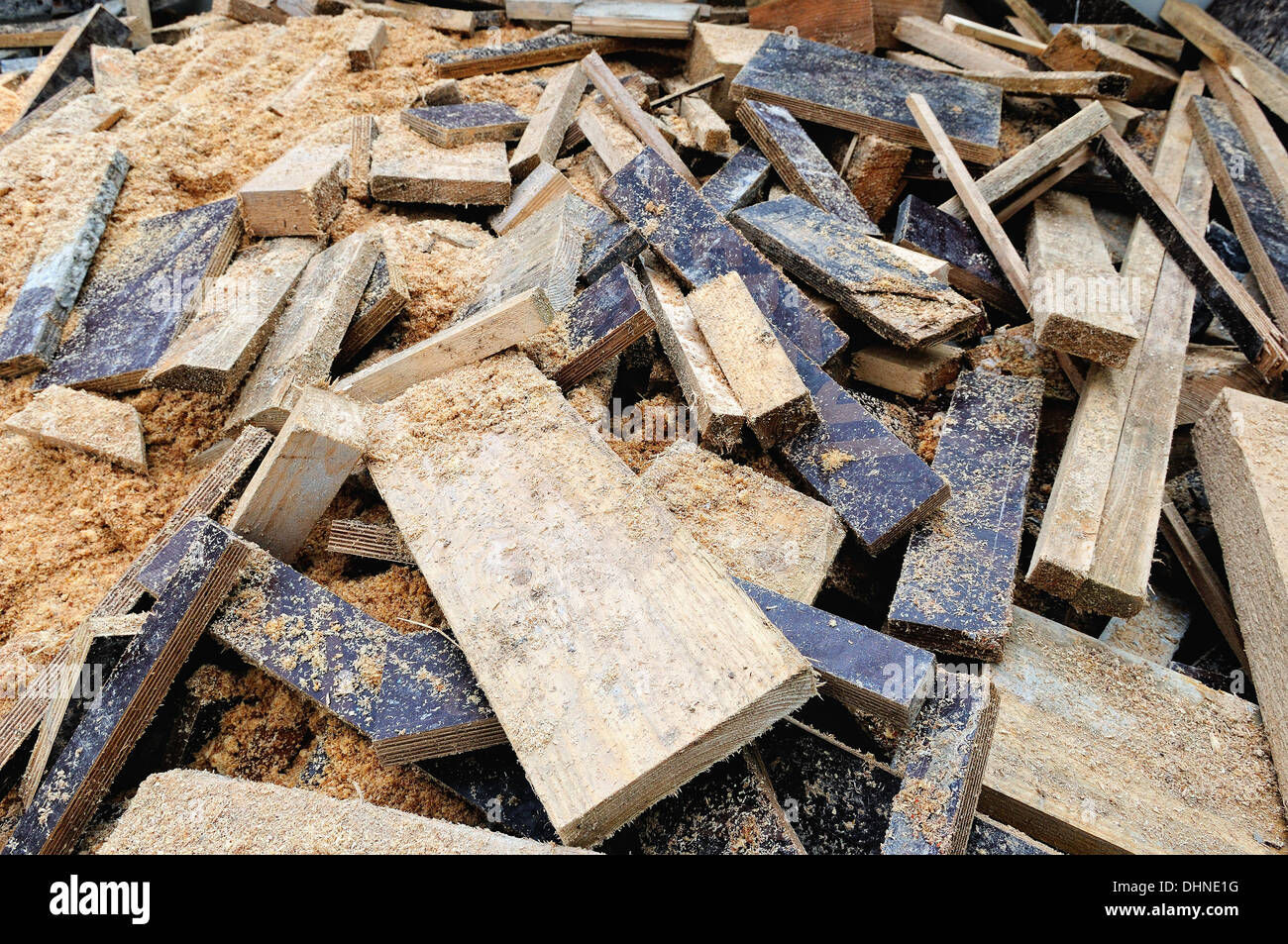 Waste wood construction Stock Photo - Alamy
