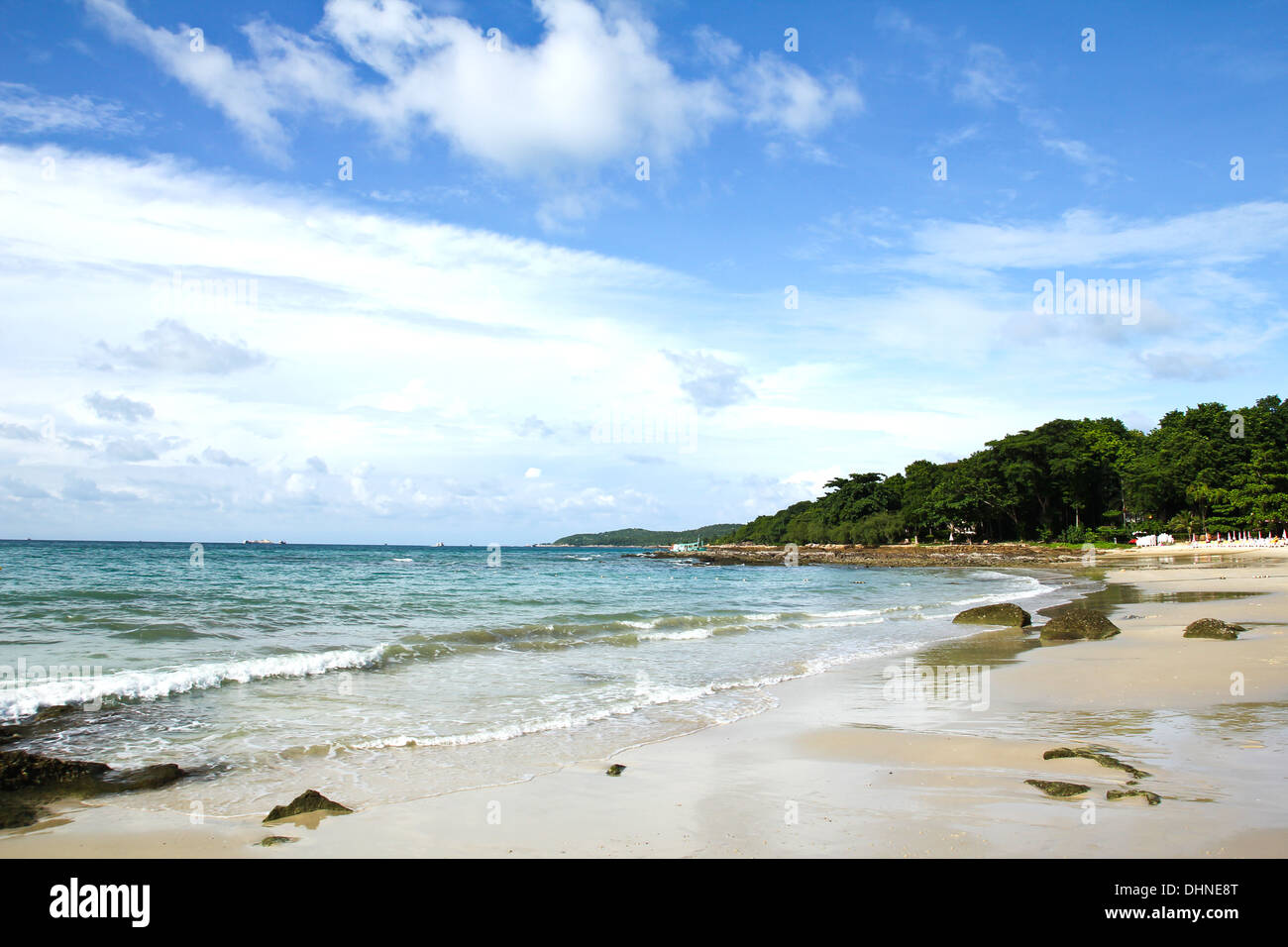 Idyllic scene beach samed hi-res stock photography and images - Alamy