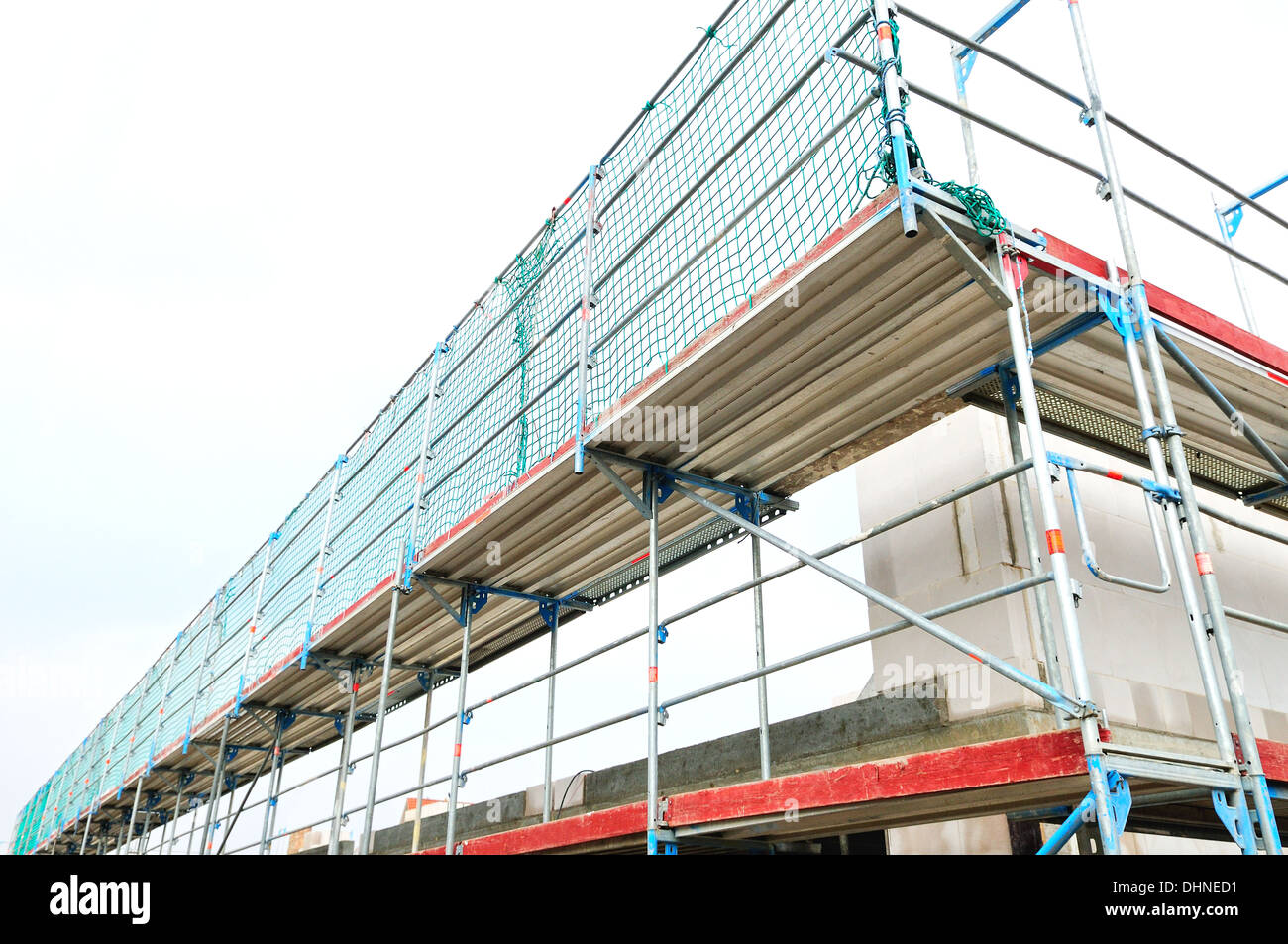 scaffolding construction in home building Stock Photo - Alamy