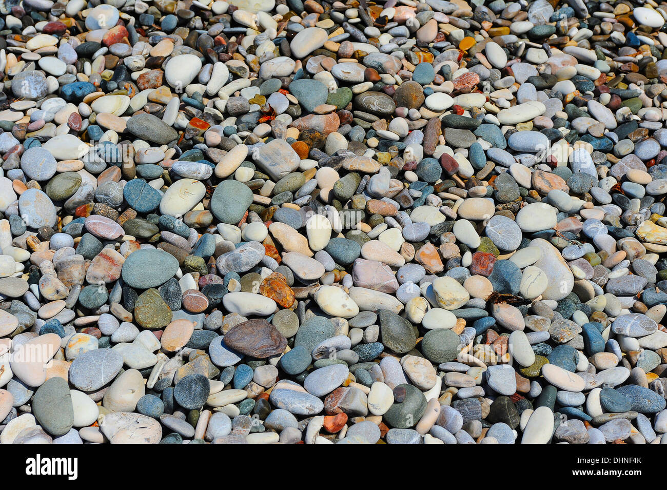 Sea stones with pebbles beach Stock Photo - Alamy