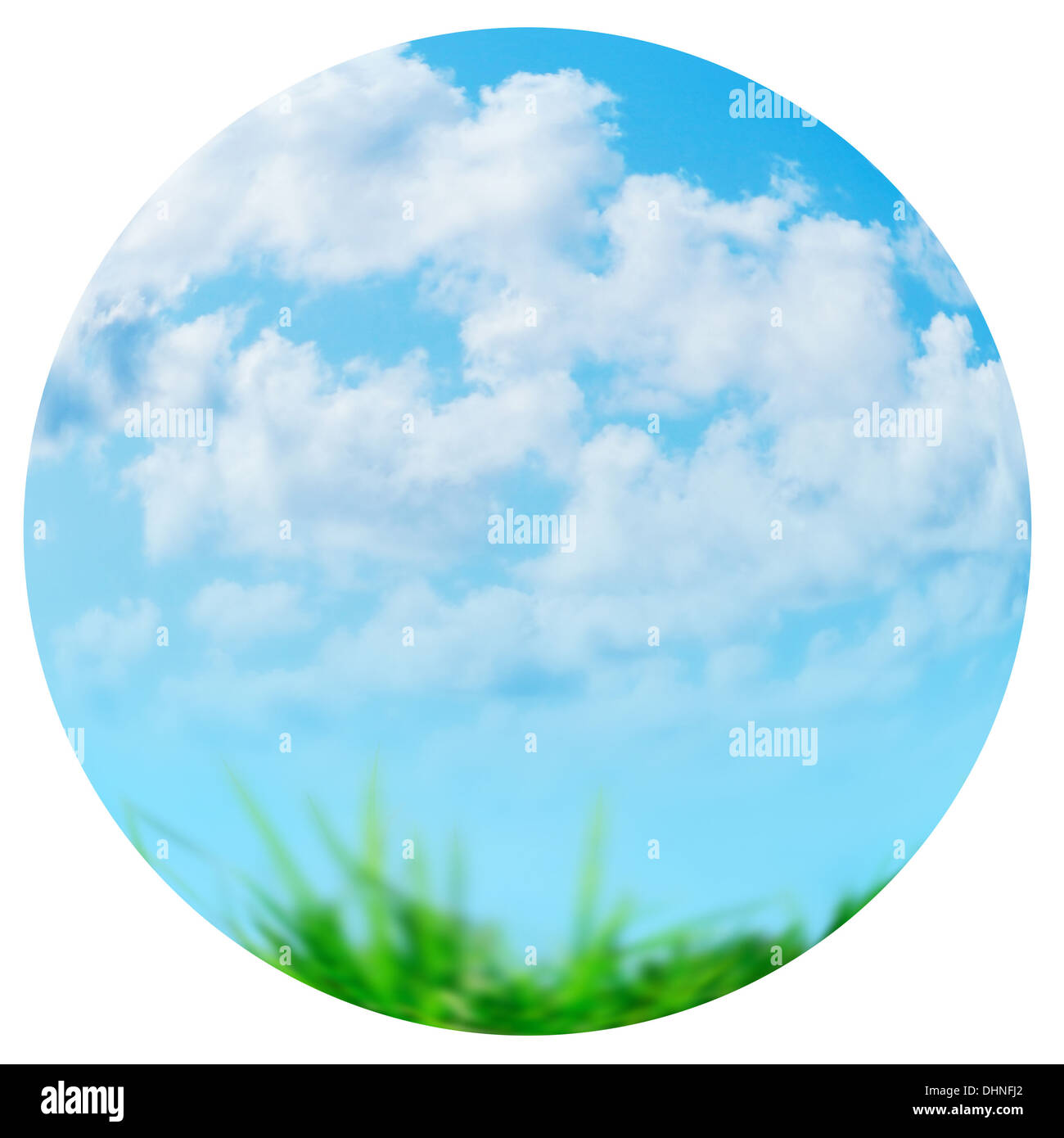 Background cloudy sky green Cut Out Stock Images & Pictures - Alamy