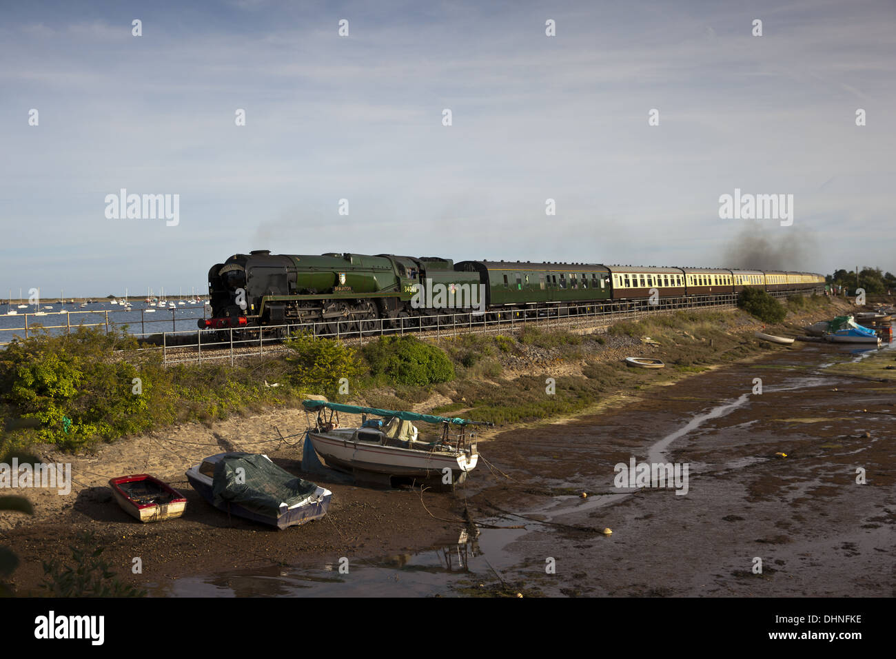 The Torbay Express, Braunton 34046, Steaming Through Cockwood Stock ...