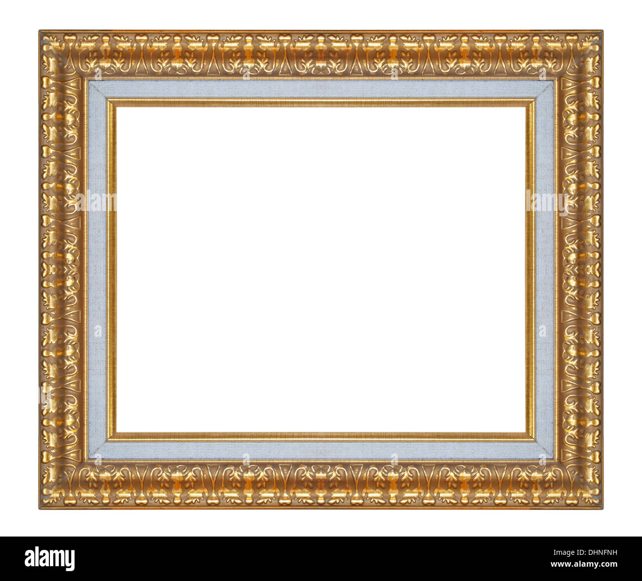 Classic wooden frame isolated on white background Stock Photo - Alamy