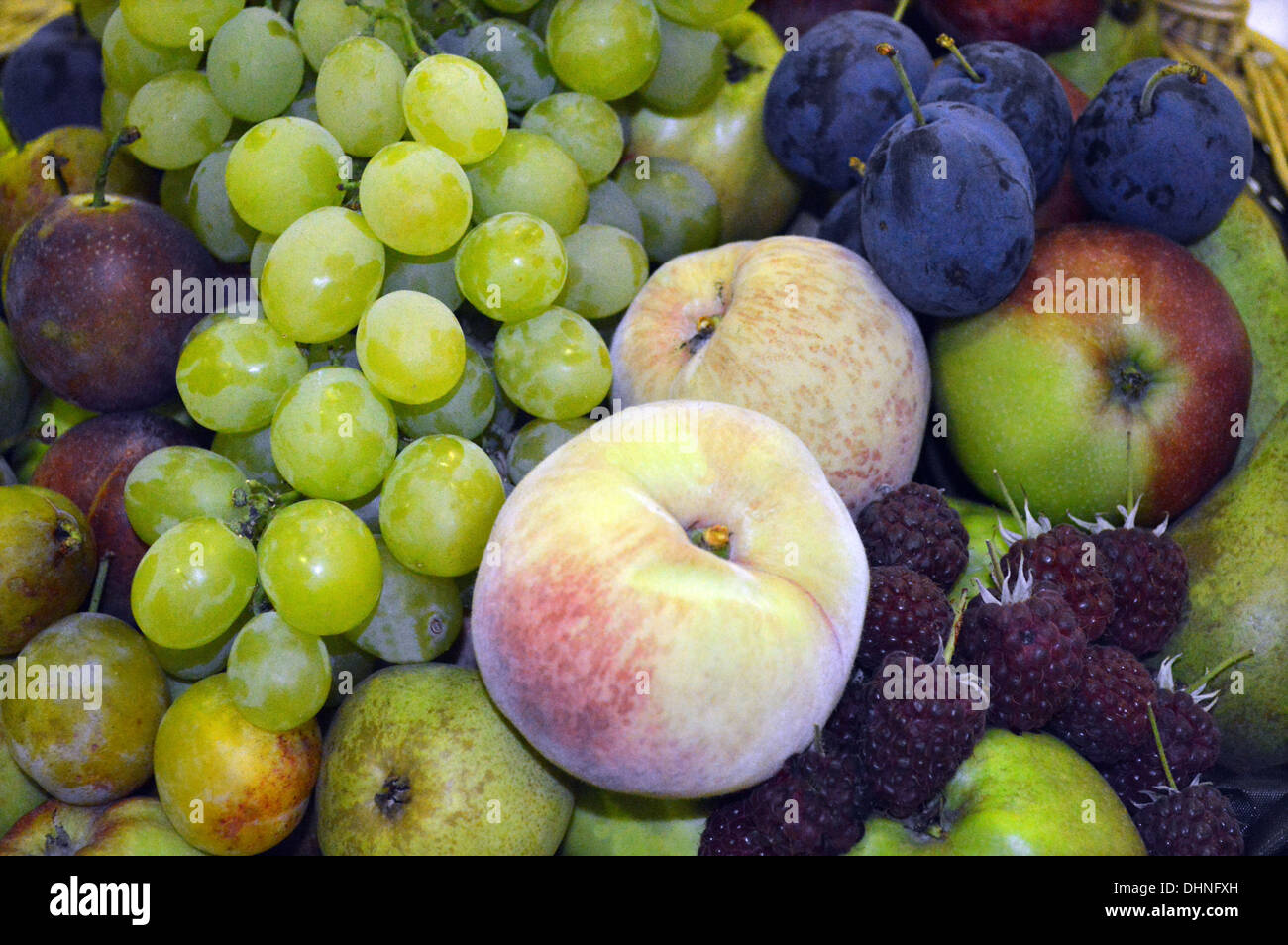 Close up of a Display of Mixed English Fruits at the Harrogate Autumn ...
