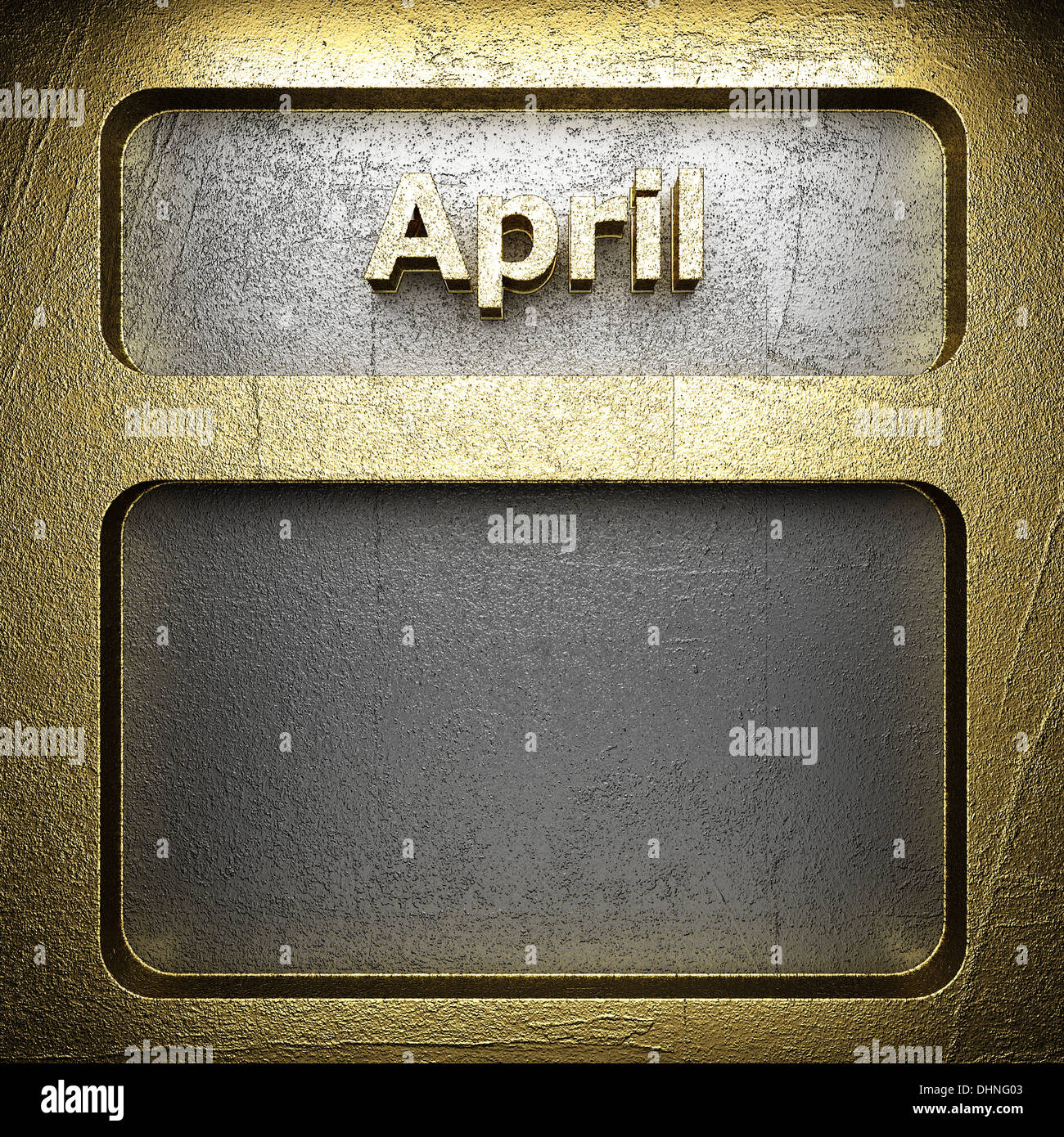april golden sign Stock Photo - Alamy