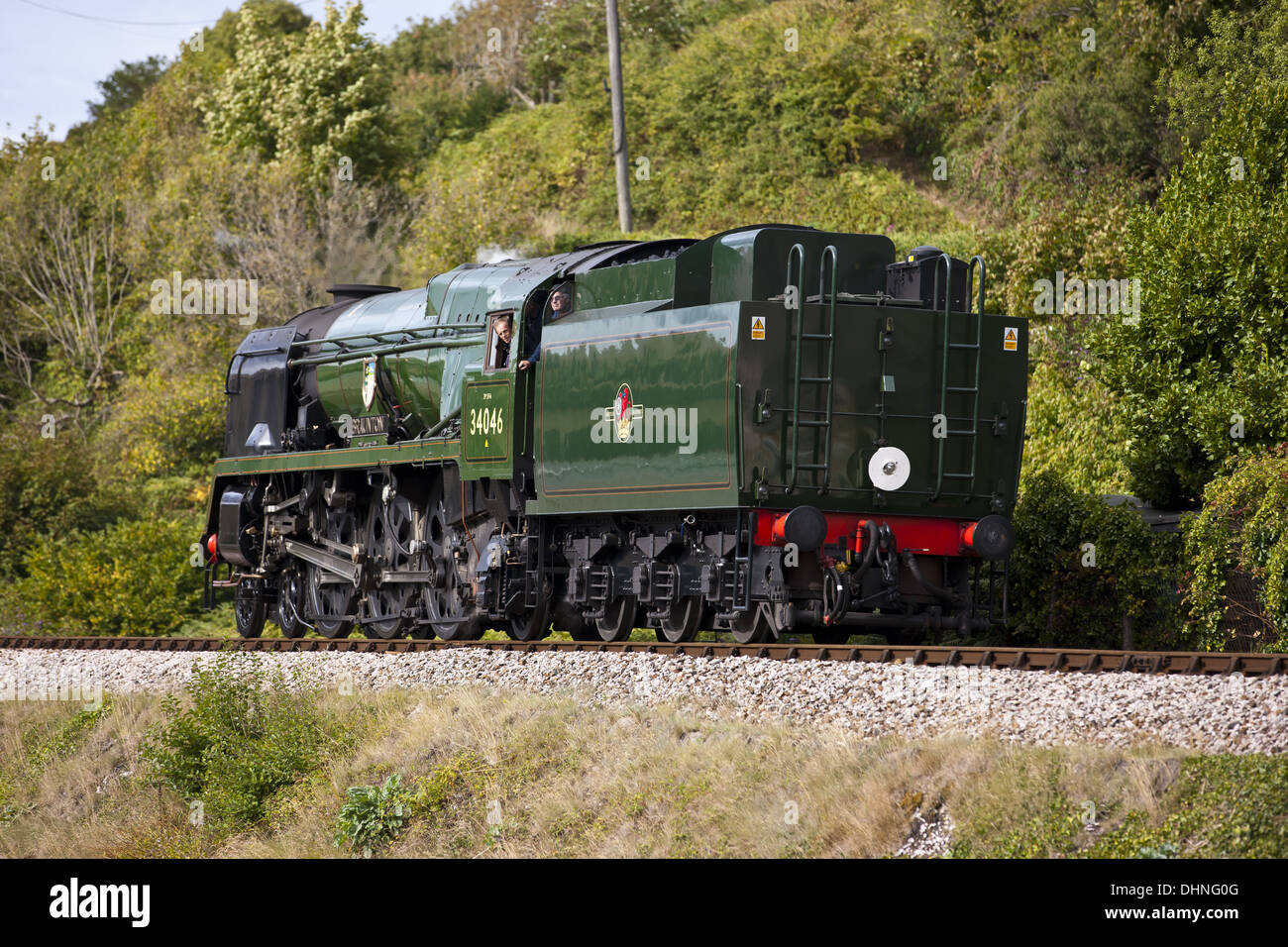 The Torbay Express, Braunton 34046, Steaming Through Kingswear Stock ...