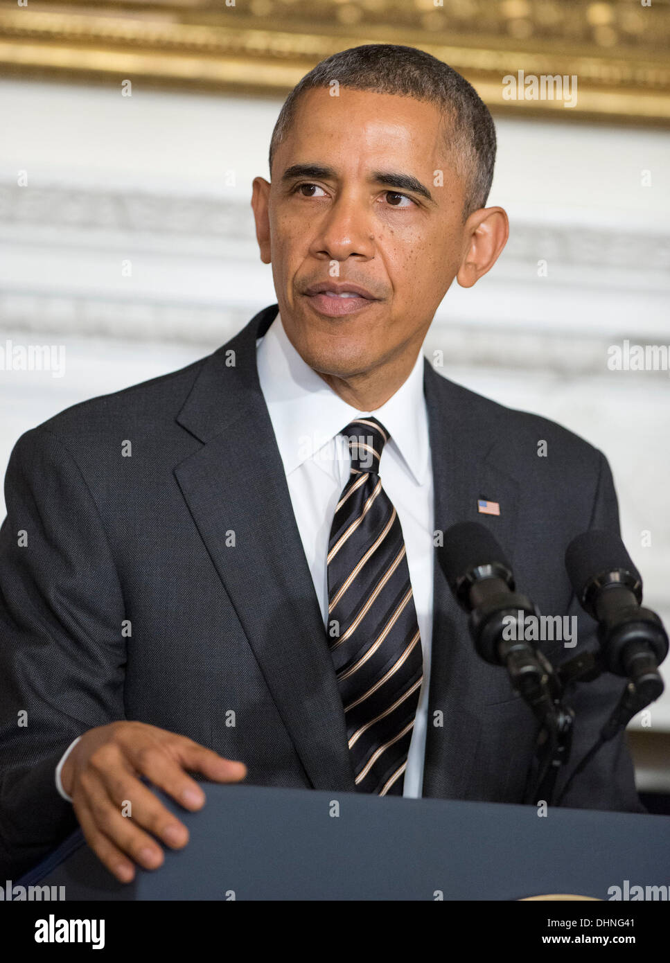 Washington DC, USA. 12th November 2013. United States President Barack ...