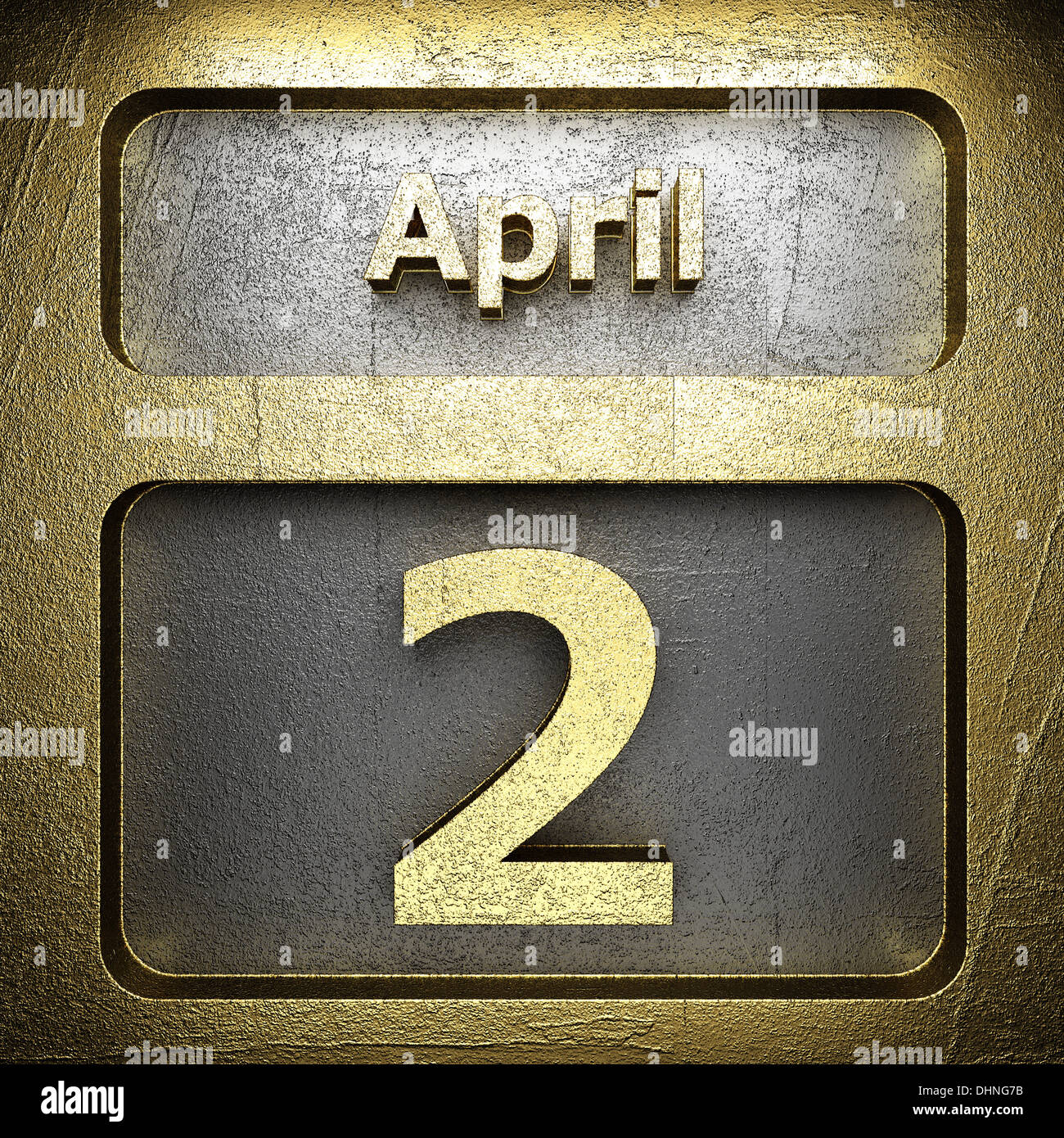 April calendar wall hi-res stock photography and images - Alamy