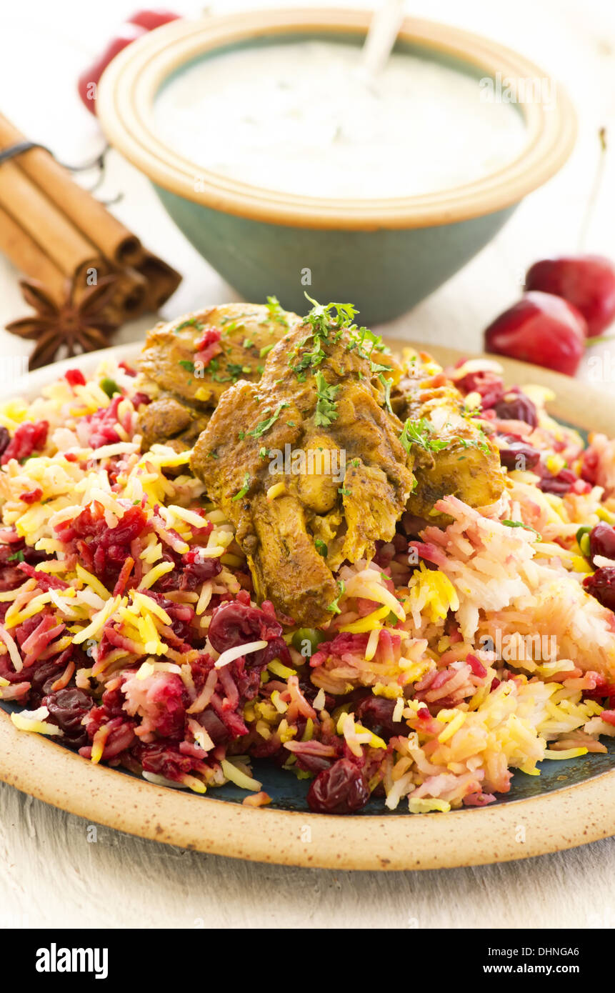 Chicken rice sweet berries hi-res stock photography and images - Alamy