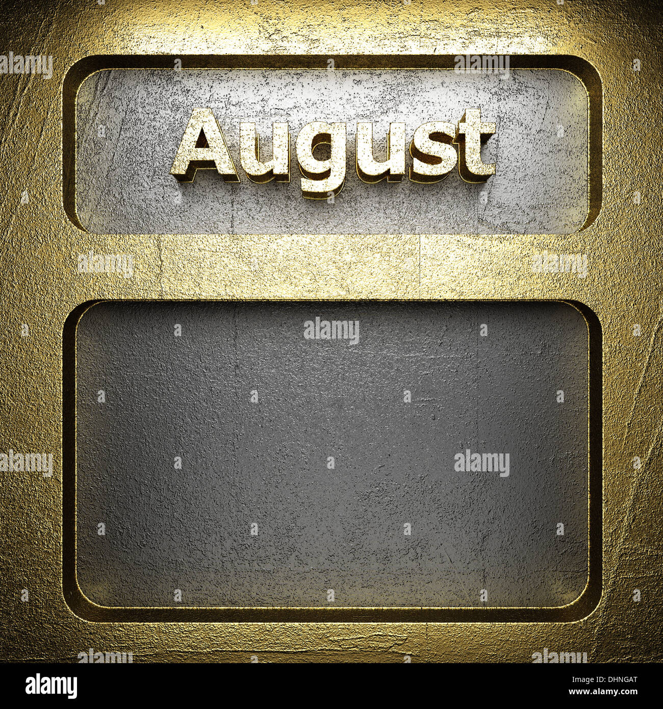 august golden sign Stock Photo - Alamy