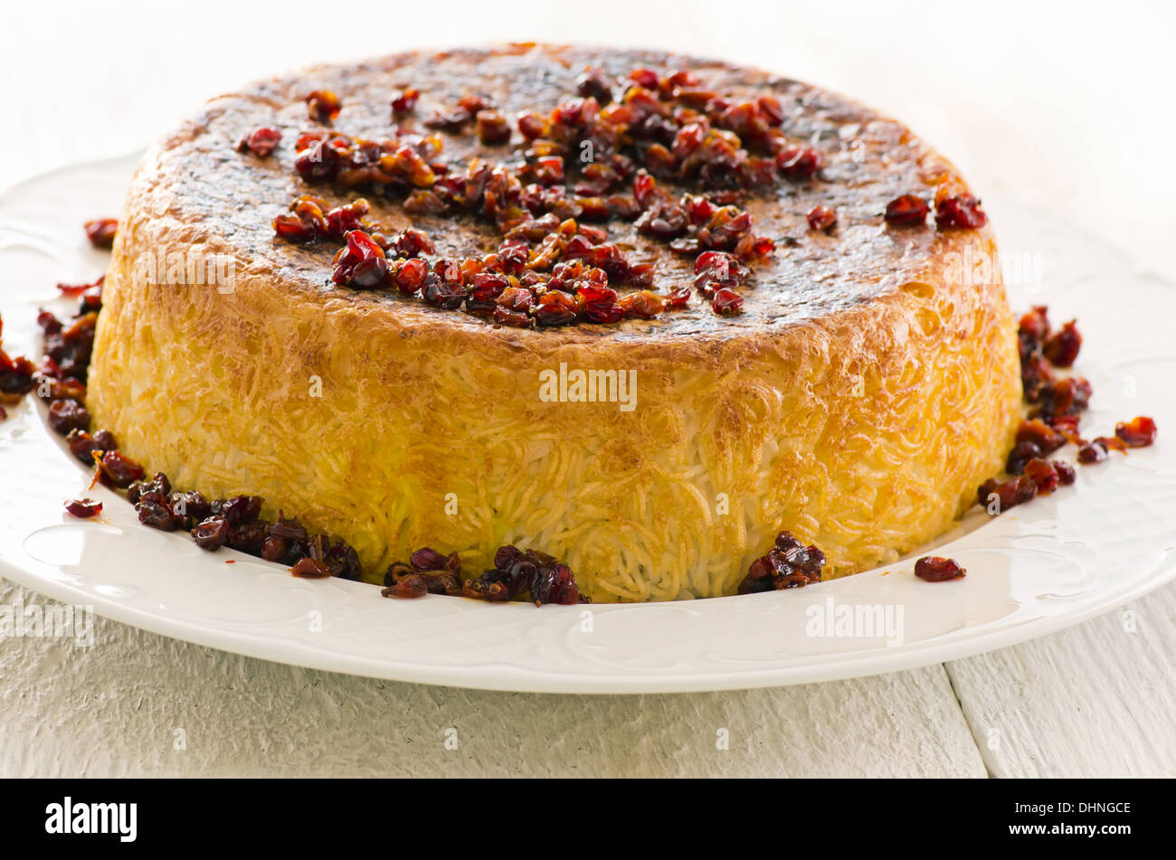 Persian rice with berberis zereshk polo Stock Photo - Alamy