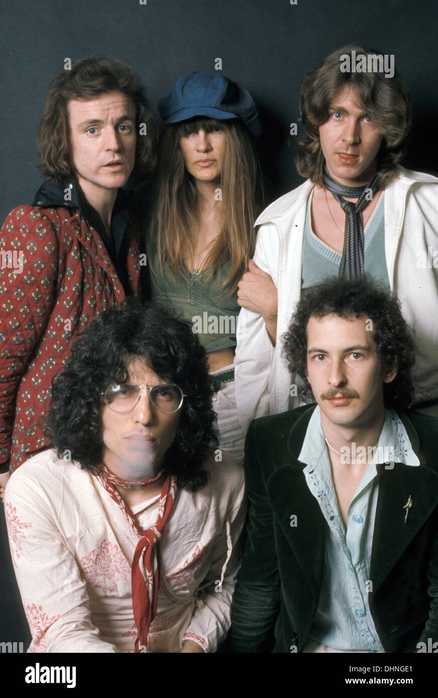 JACK BRUCE BAND about 1975 with Bruce top left Stock Photo - Alamy