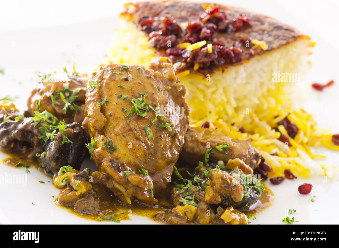 persian rice with chicken Stock Photo - Alamy