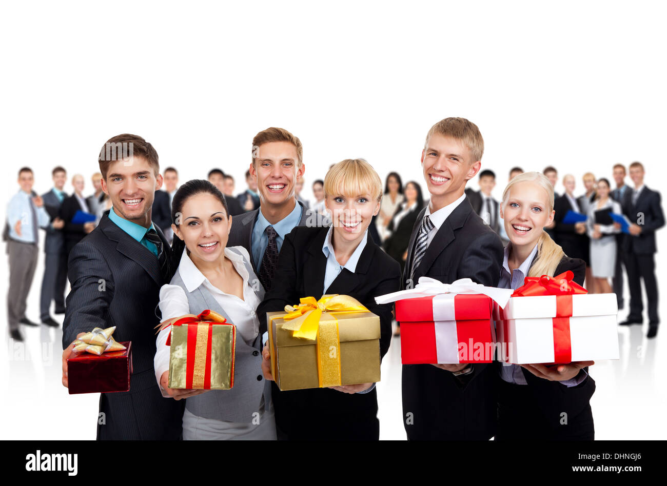 business people present Stock Photo - Alamy