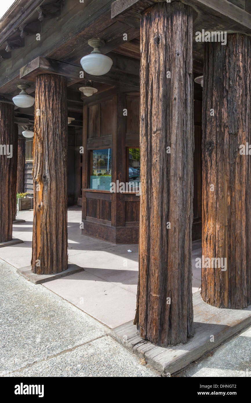 Wi'ne'ma Theatre, a community theater built of redwood in 1919 in the ...